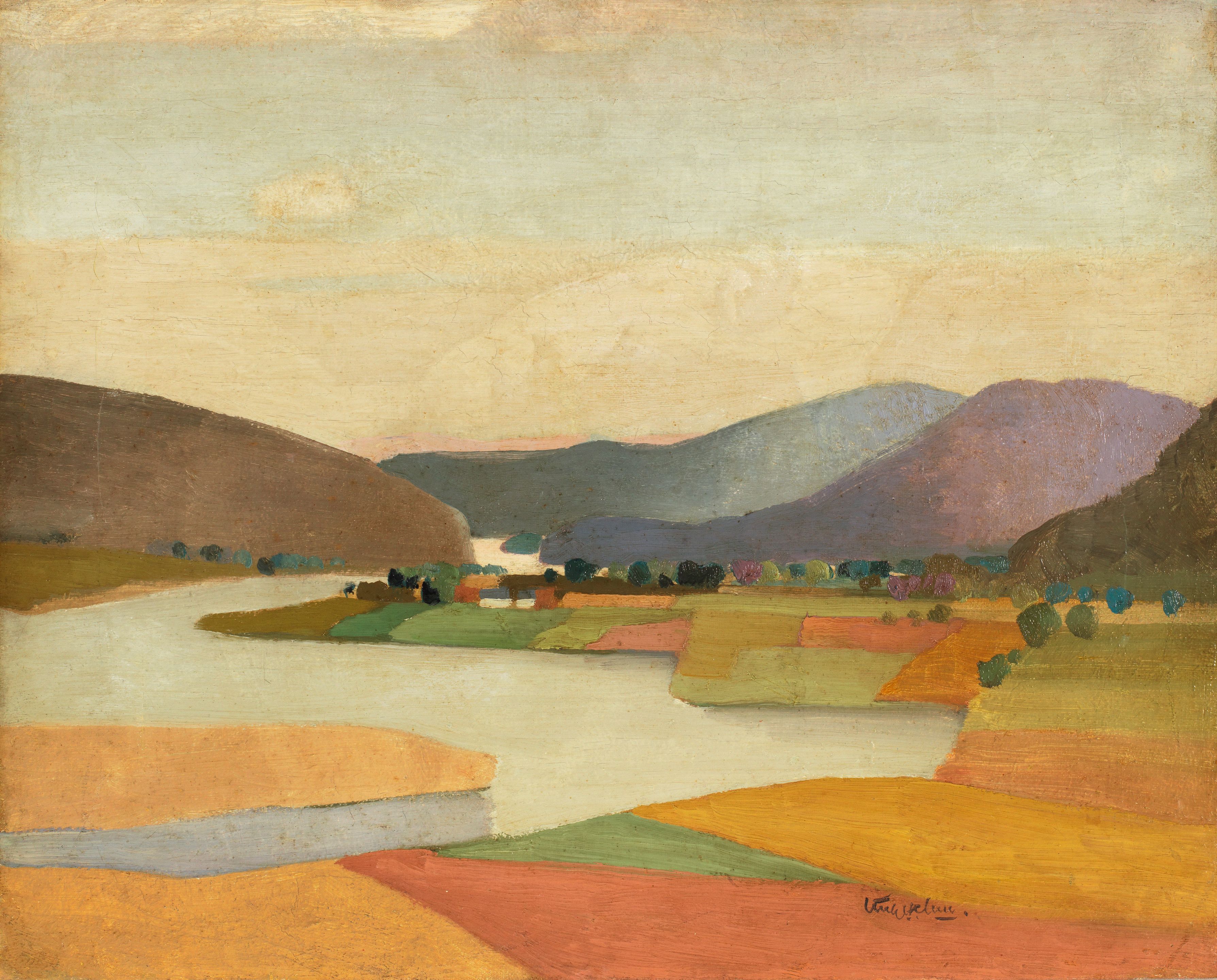 Bonhams : Chiu Teng-Hiok (Zhou Tingxu, 1903-1972) Landscape