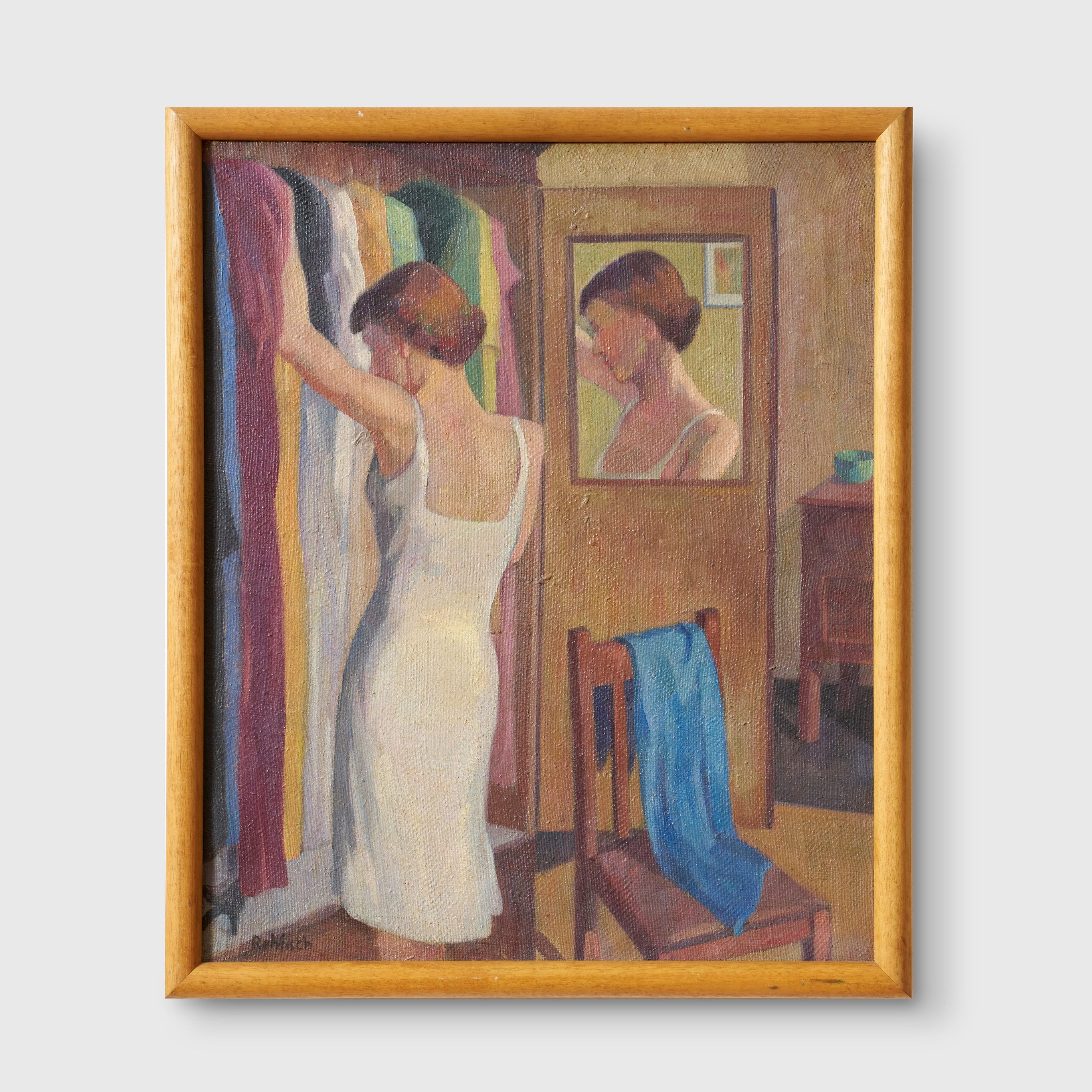 Bonhams : Alison Rehfisch (1900-1975) Double Self-Portrait in Mirror