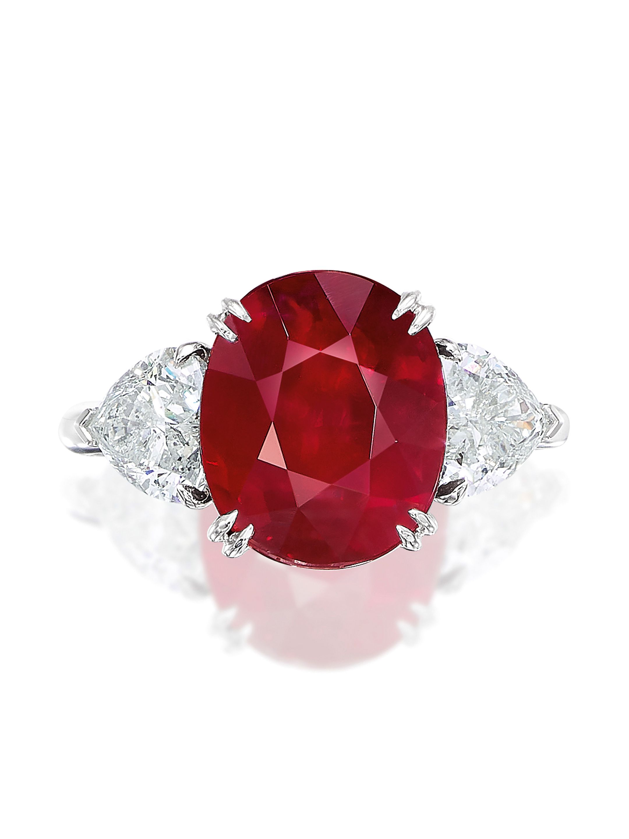 Bonhams : RUBY AND DIAMOND RING