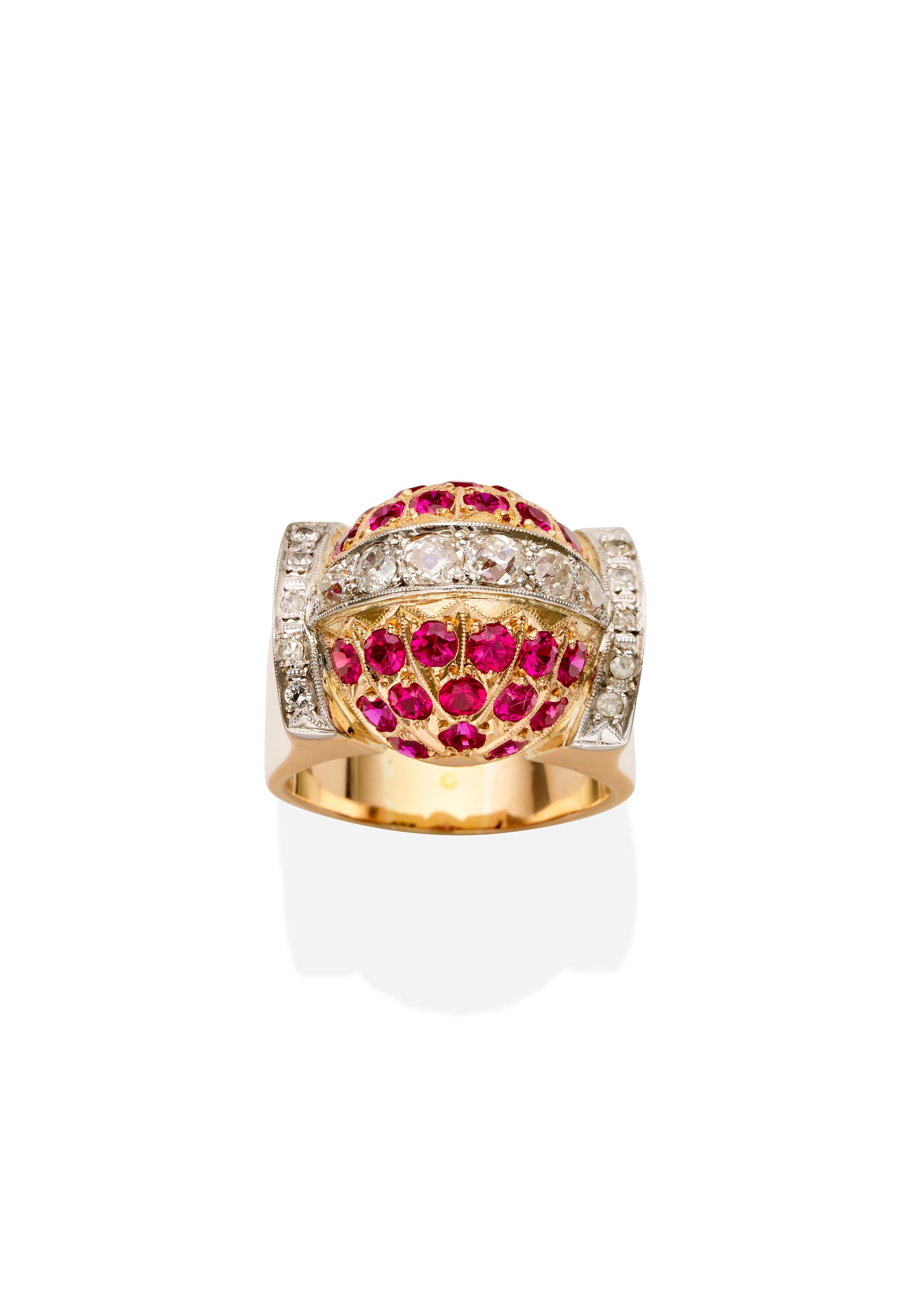 Bonhams : RUBY AND DIAMOND RING