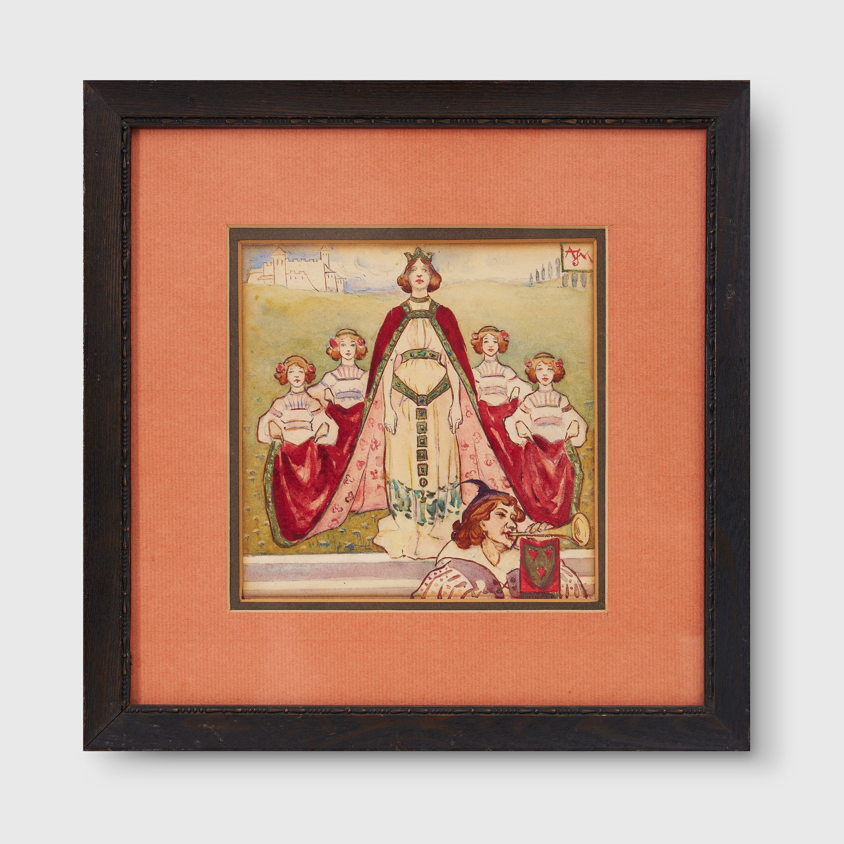 Bonhams : Alice J. Muskett (1869-1936) The Queen of Hearts