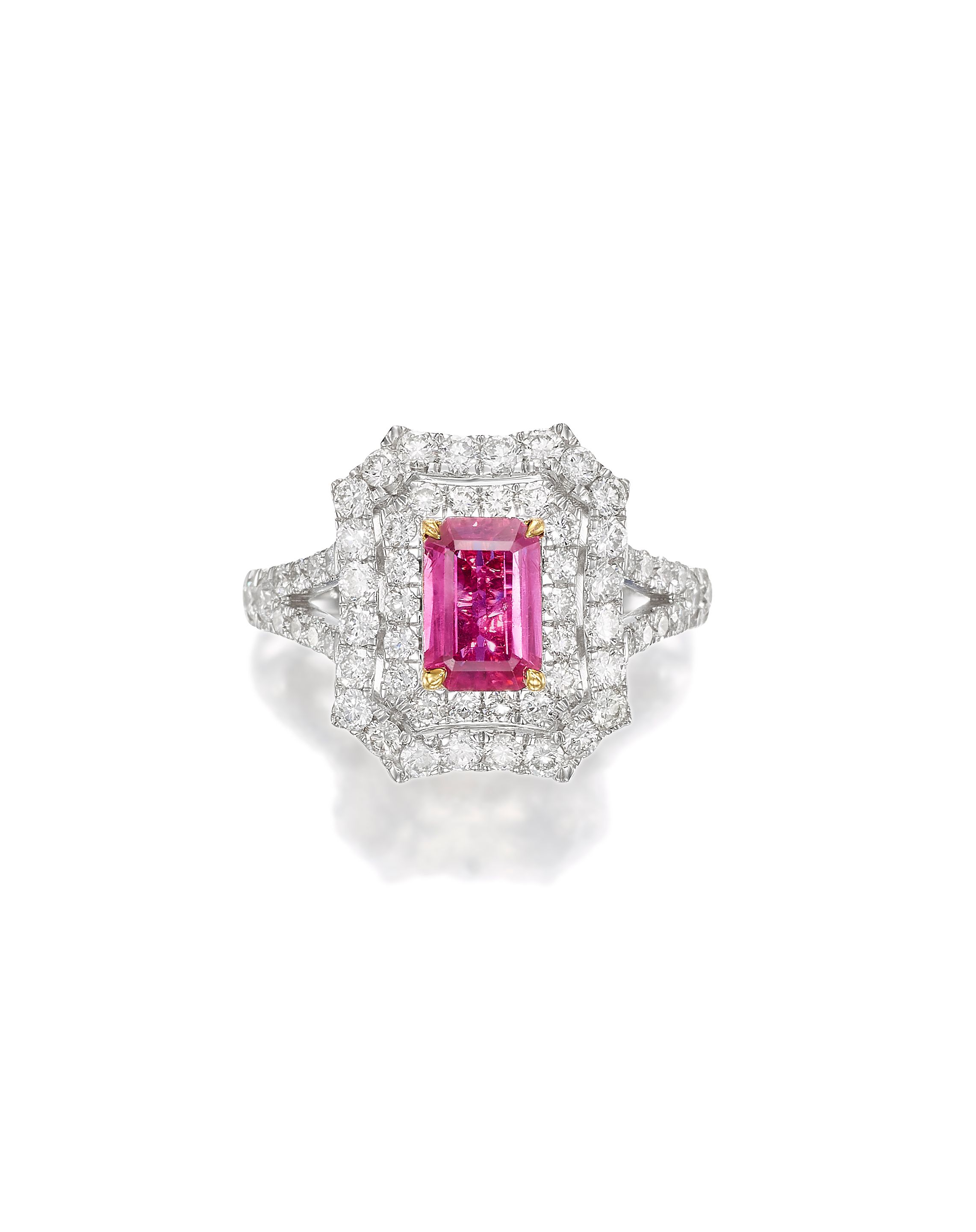 Bonhams : RUBY AND DIAMOND RING