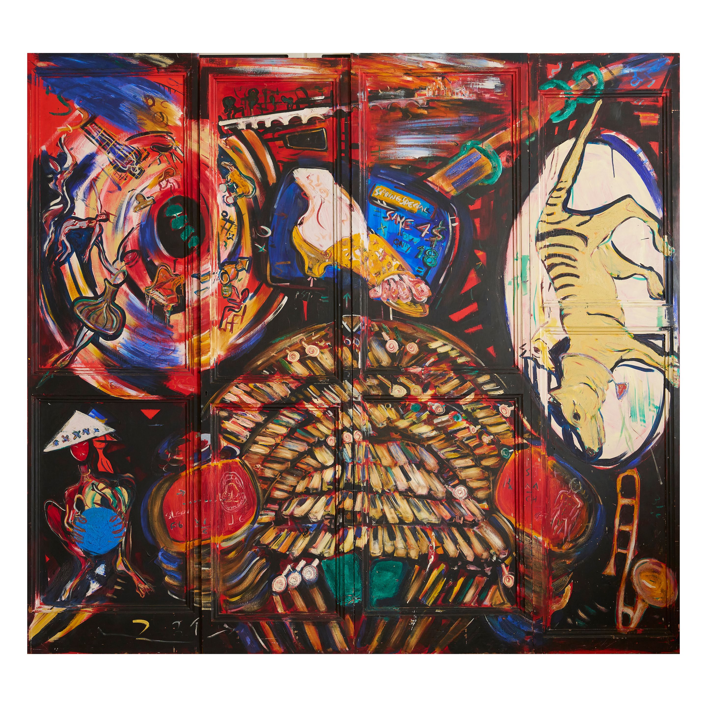 Bonhams : Rodney Pople (born 1952) Painting with Spring Special (irregular)