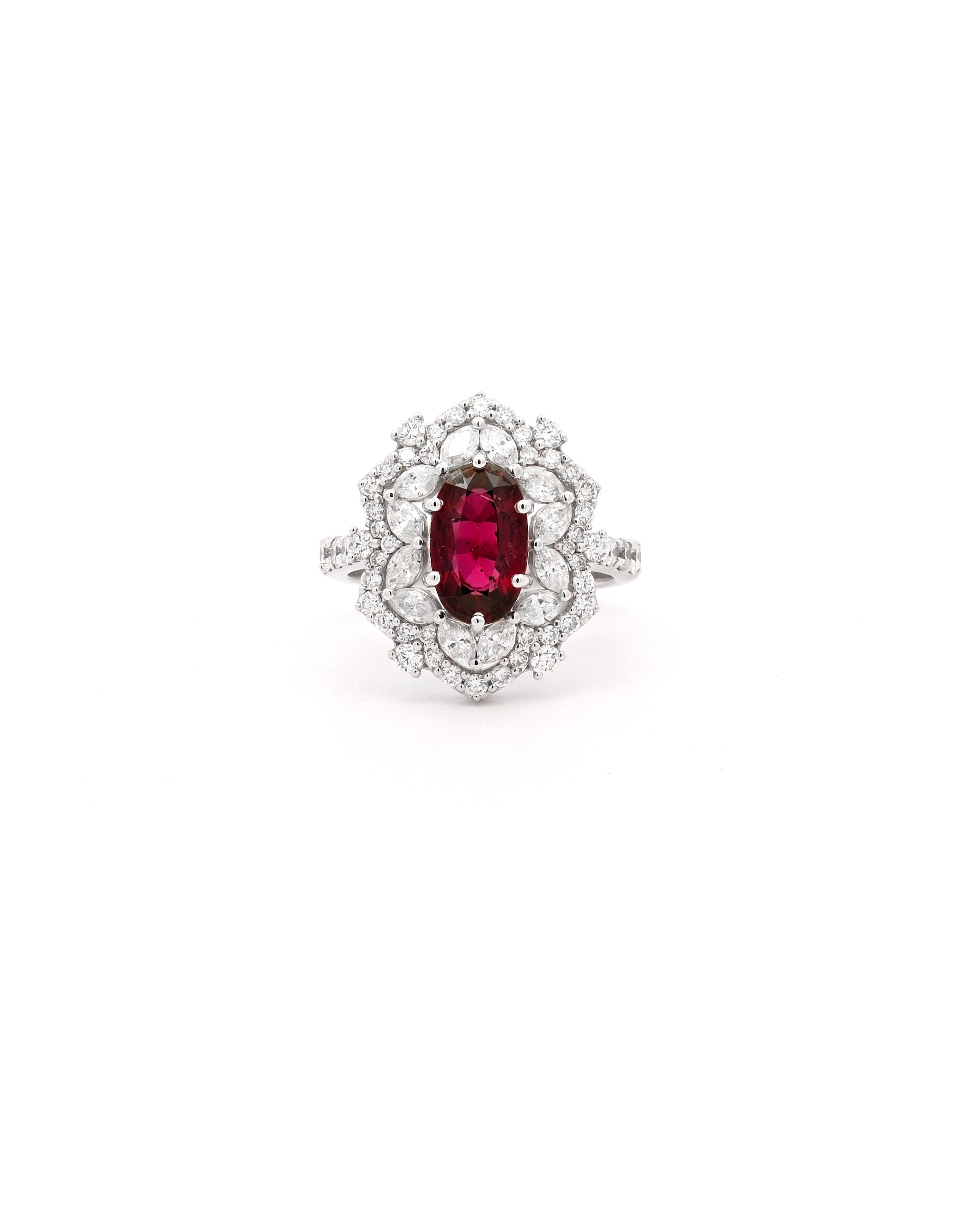 Bonhams : RUBY AND DIAMOND RING