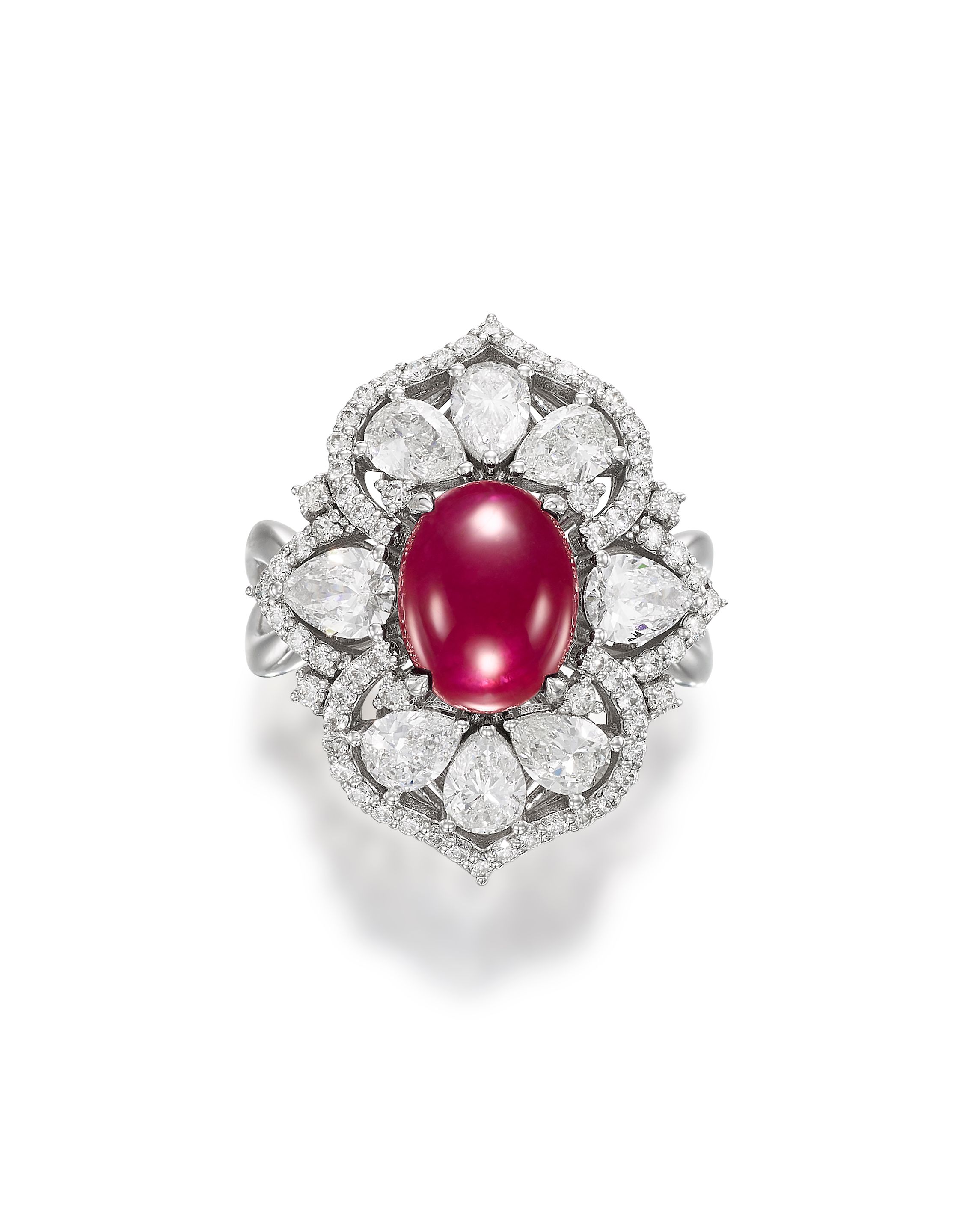 Bonhams : RUBY AND DIAMOND RING